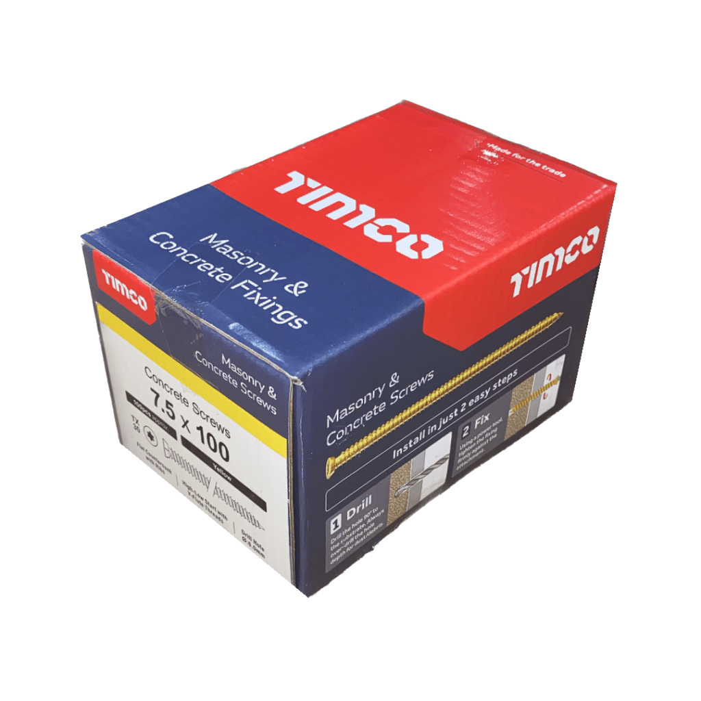 Timco Multi Fix Concrete Screws - ZYP - Box Of 100
