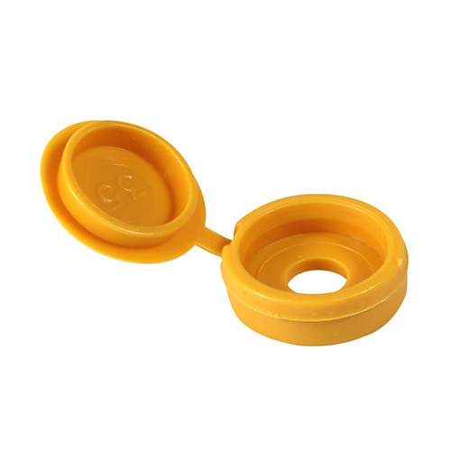 Hinged Screw Caps - Yellow