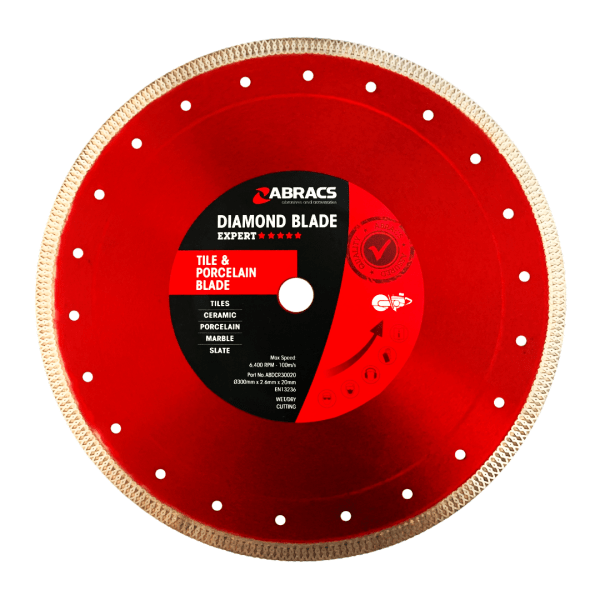 Abracs X-TECH Tile & Porcelain Diamond Blade 300mm X 3.0mm X 20mm