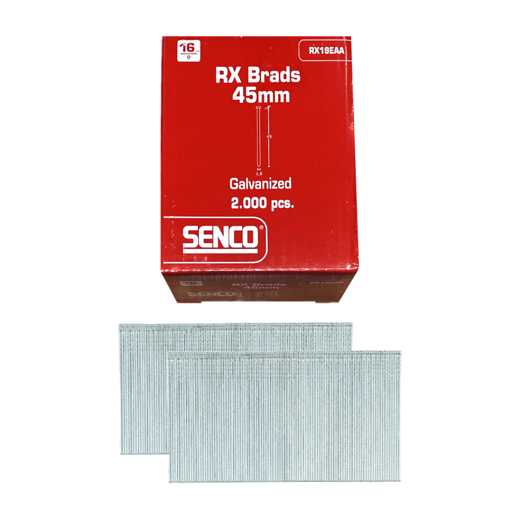 SENCO 16G Galvanised Straight Brad Finish Nails - Box Of 2000 | RC Screws